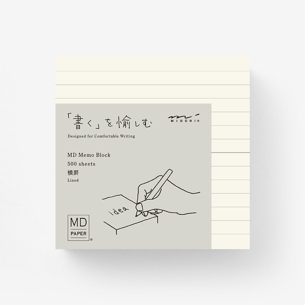 MD Memo Block Plain Ruled – All Things Analogue