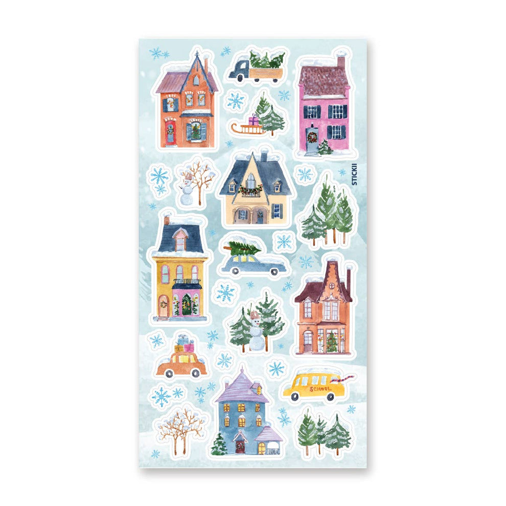 Winter Homes Sticker Sheet – All Things Analogue